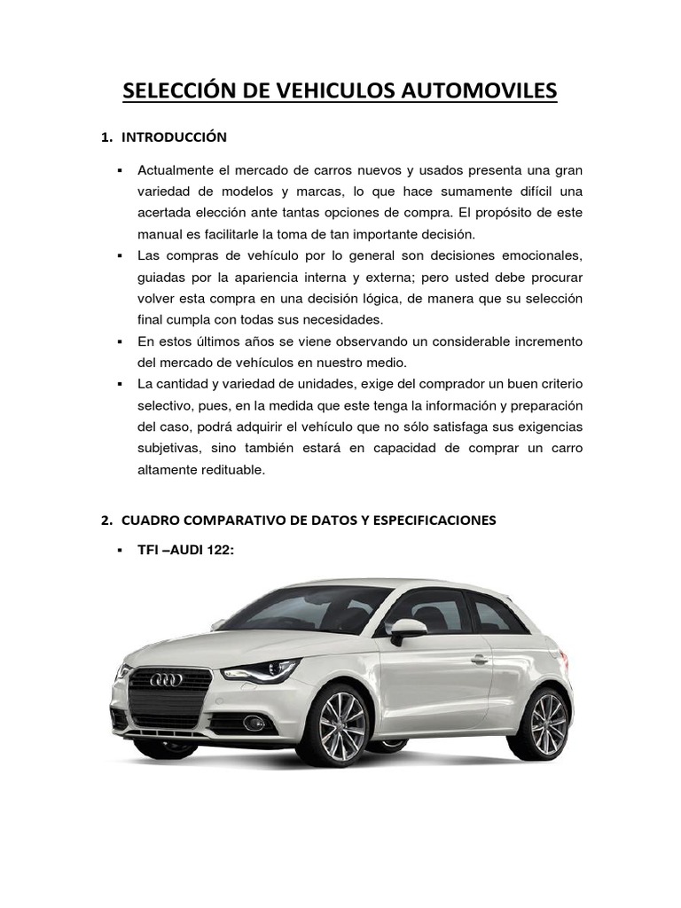 Selección de Vehiculos Automoviles-Ing Automotriz | PDF | Esfuerzo de ...