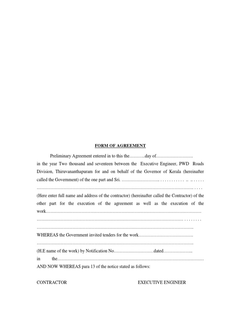 PWD Agreement | PDF | Government Information | Private Law