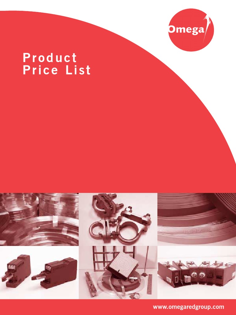Omega Product Price List PDF | PDF | Bronze | Screw
