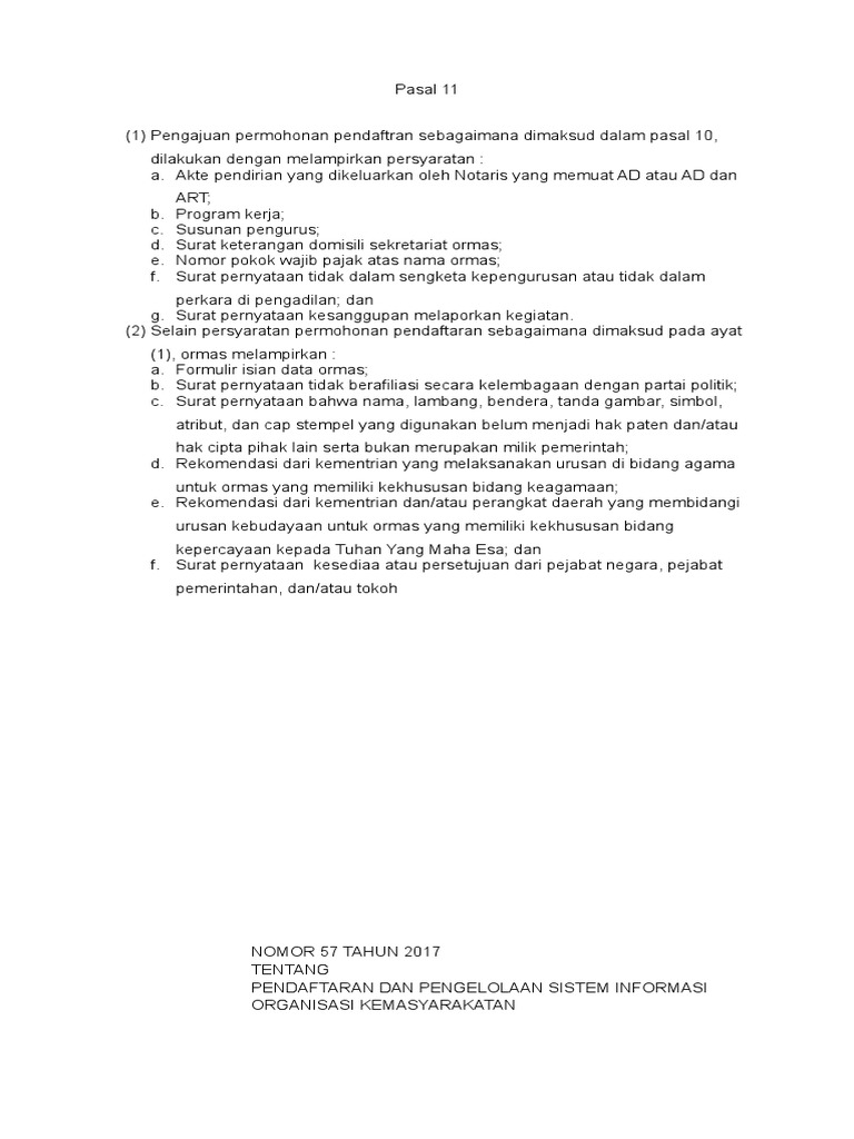 P3D Formulir Isian Data Ormas | PDF