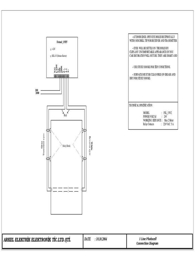 1 Sensor 24v Connection Diagram | Manufactured Goods | Equipment