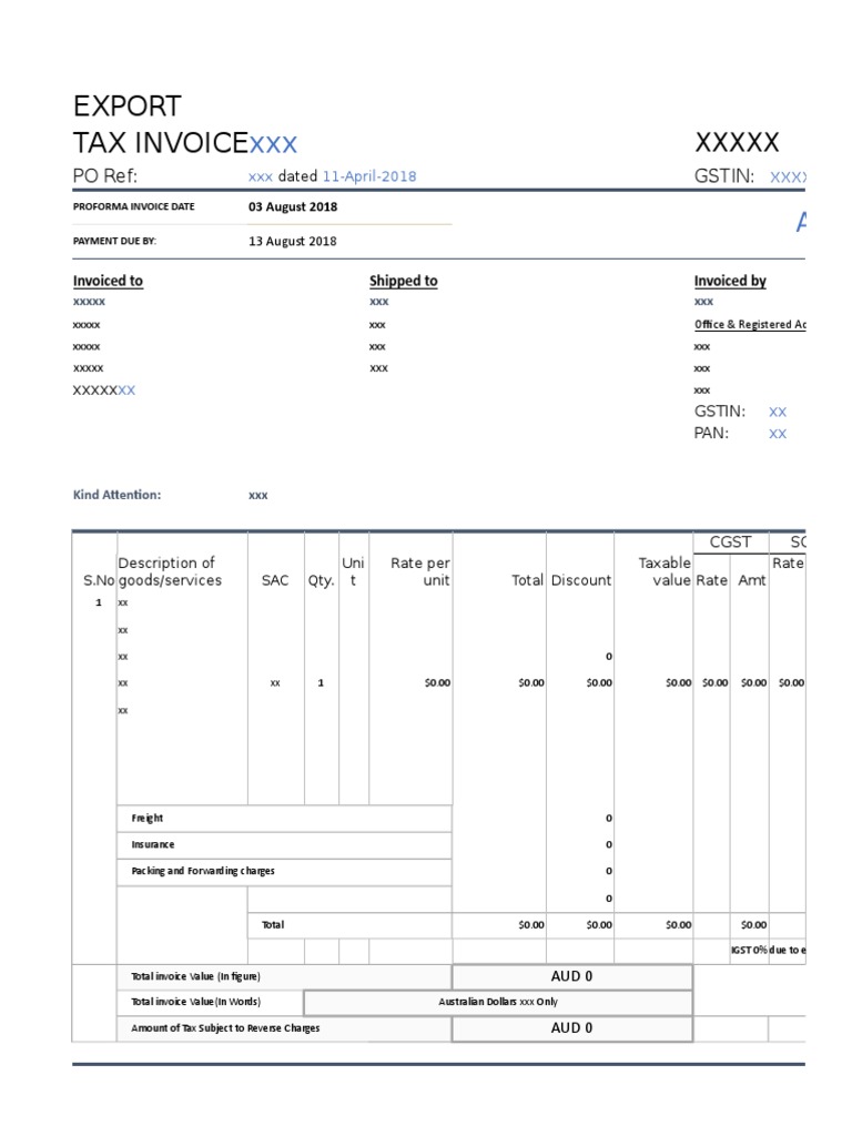 Invoice Template | PDF | Australian Dollar | Invoice