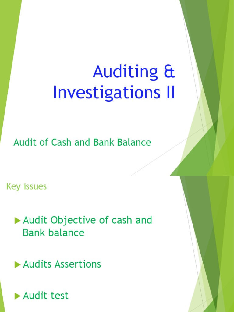 Cash and Bank Balance Audit Guide | PDF | Financial Audit | Audit
