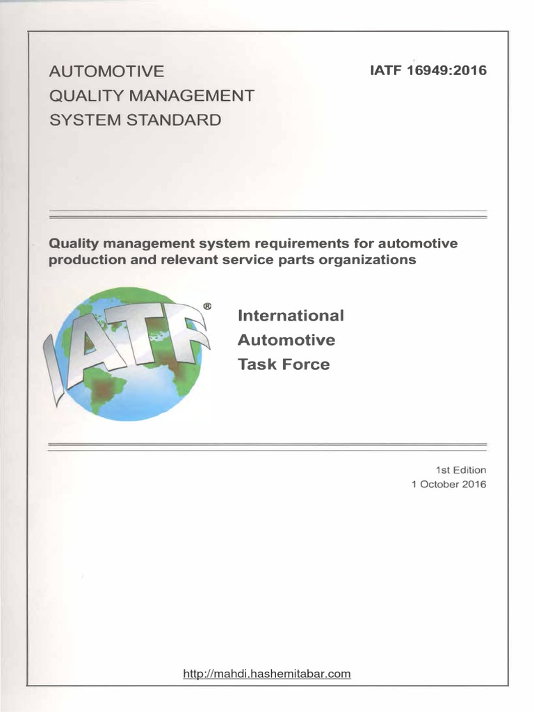 Norma IATF 16949:2016 Automotriz | PDF | Tecnología