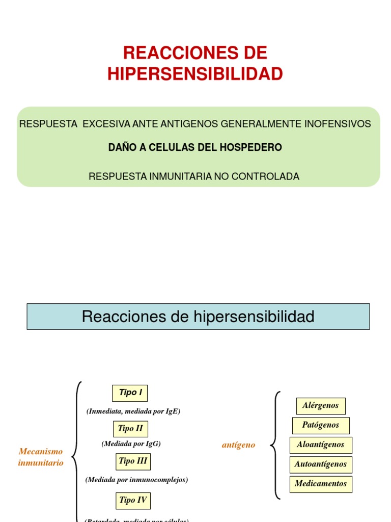 Hipersensibilidad de Tipo 1 | PDF | Alergia | Sistema inmune Hipersensibilidad de Tipo 1 | PDF | Alergia | Sistema inmune