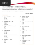 Common Swedish Verbs | PDF