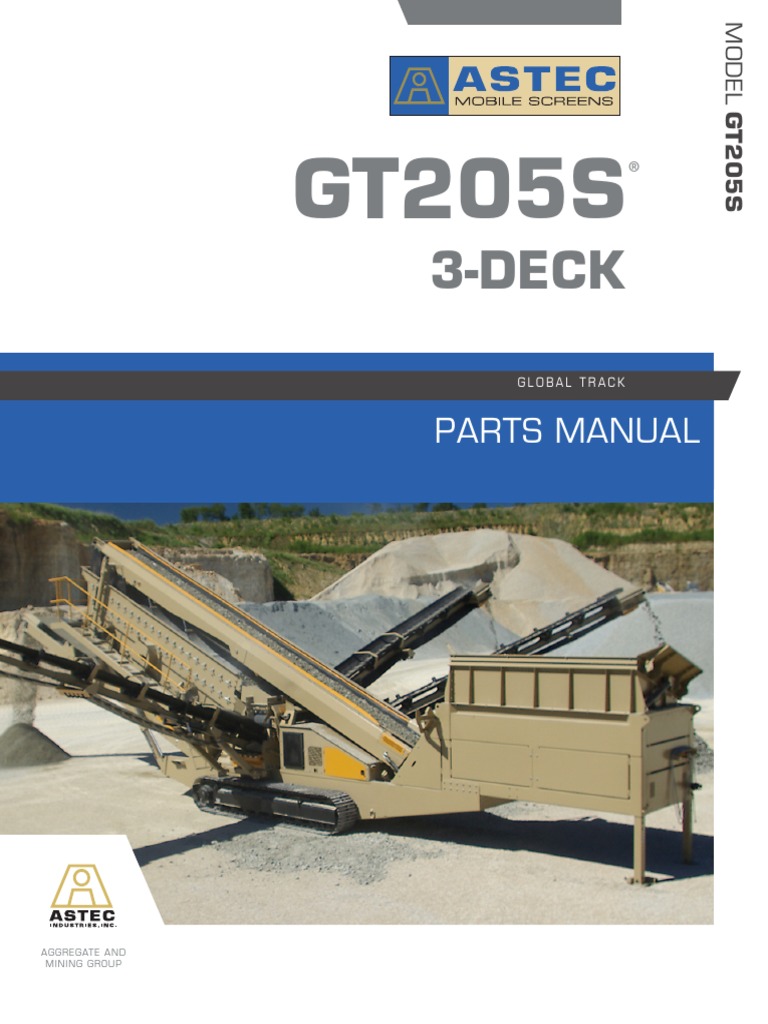 GT205s 3 Deck Manual de Partes | PDF | Nut (Hardware) | Screw