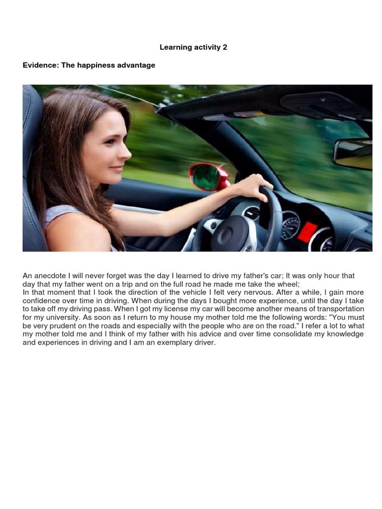 The Journey to Becoming a Confident Driver | PDF