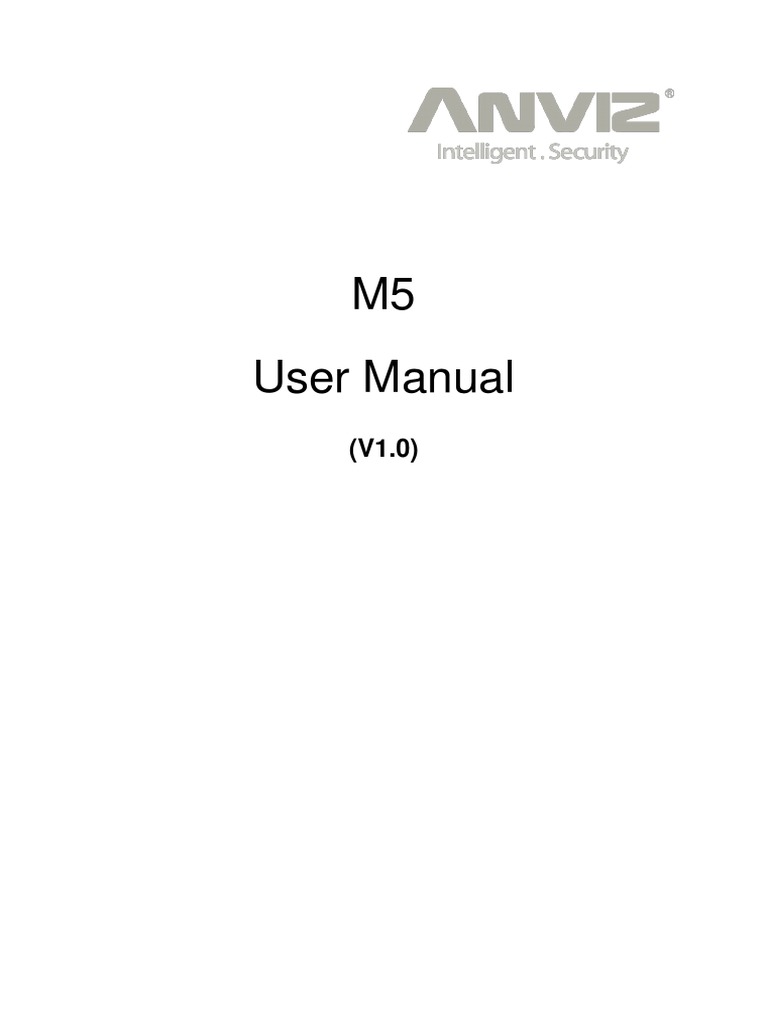 Anviz M5 User Manual V1.1 EN PDF | PDF | Fingerprint | Image Scanner