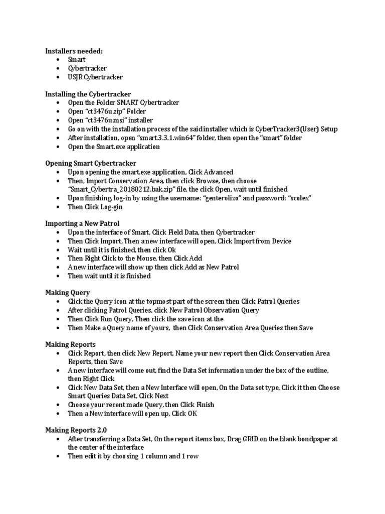 Cyber Tracker | PDF | Icon (Computing) | Graphical User Interfaces