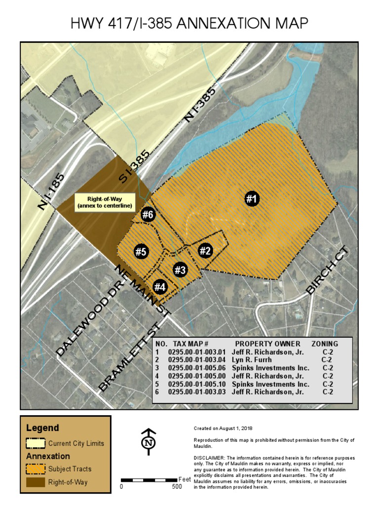Hwy 417/i-385 Annexation Map | PDF | Private Law | Common Law