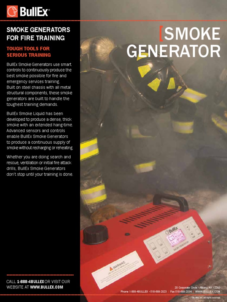 BullEx Smoke Generator Information Sheet | PDF | Smoke | Hvac