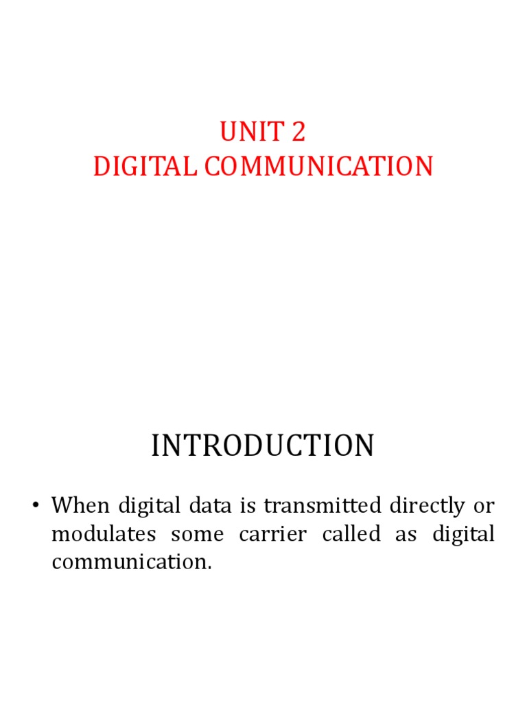 Digital Communication | PDF | Modulation | Detector (Radio)