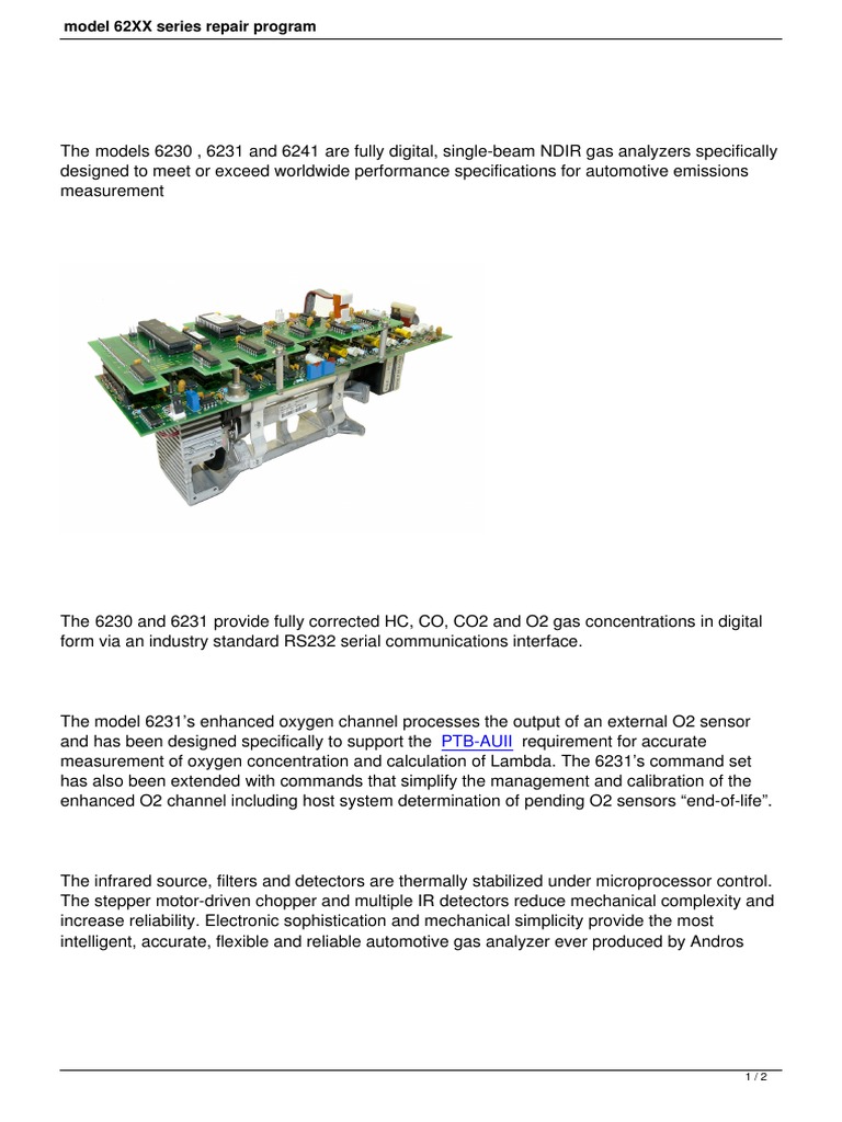 Model 6200 Series | PDF