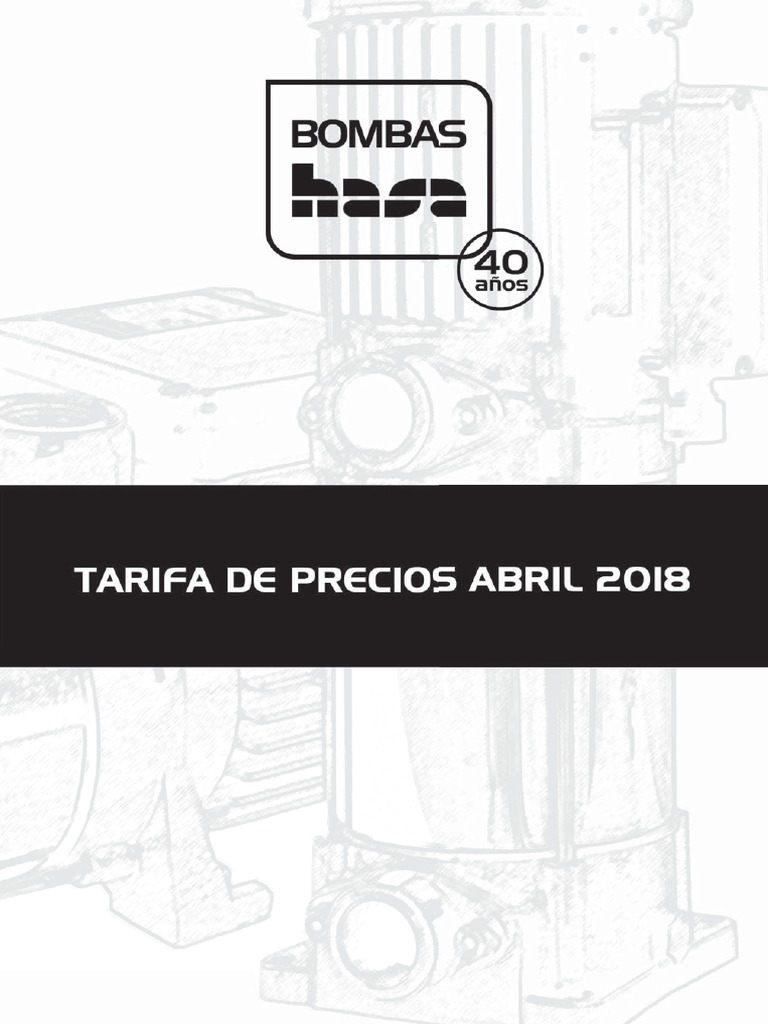 Catalogo Equipos Presion Hasa | PDF