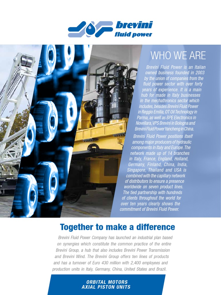 Brevini Fluid Power Company overview and orbital motor specifications ...