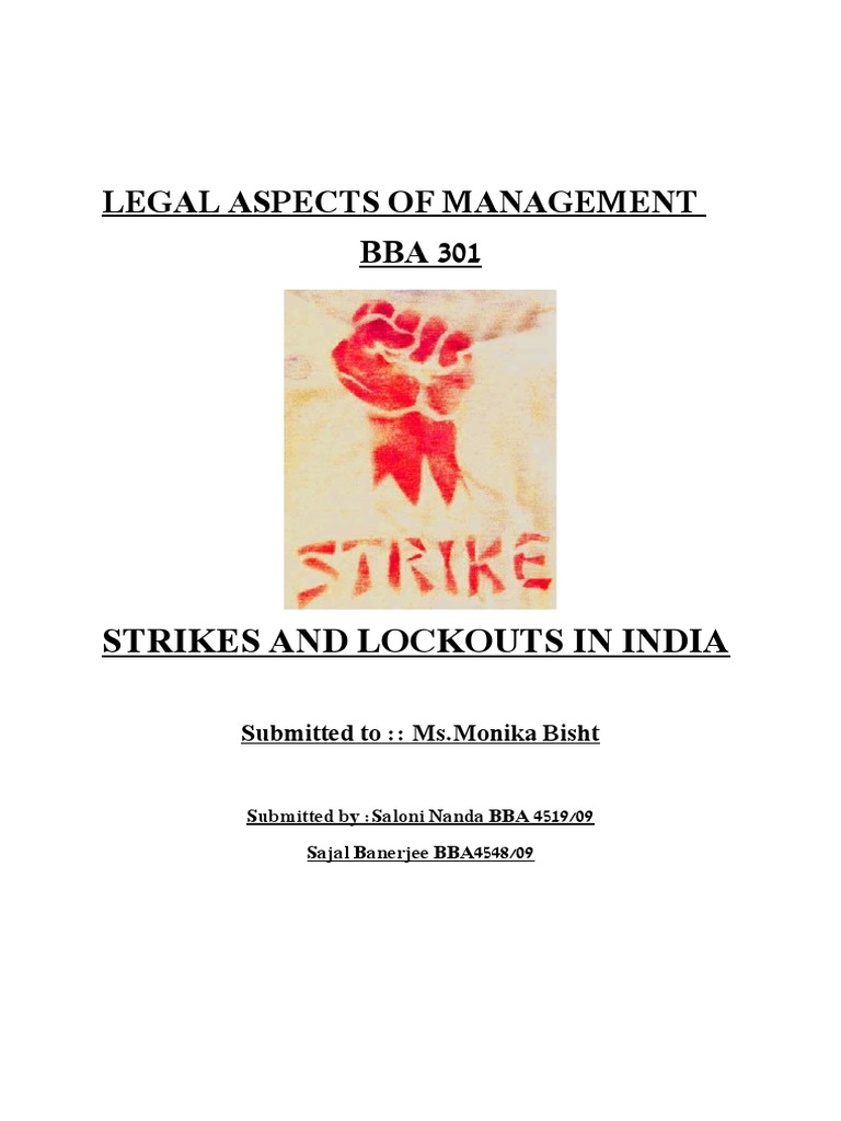 Strikes and Lockouts | PDF | Strike Action | Strikes (Protest)