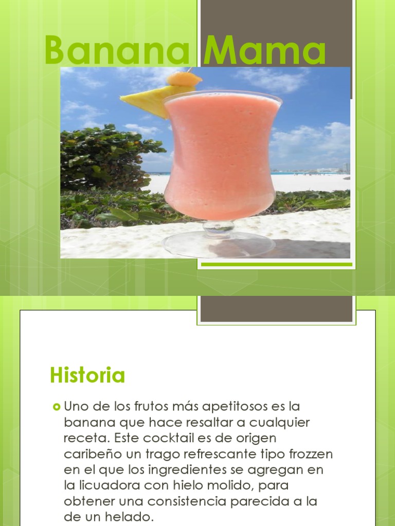 Banana Mama | PDF | Alcohol | Bebidas alcohólicas