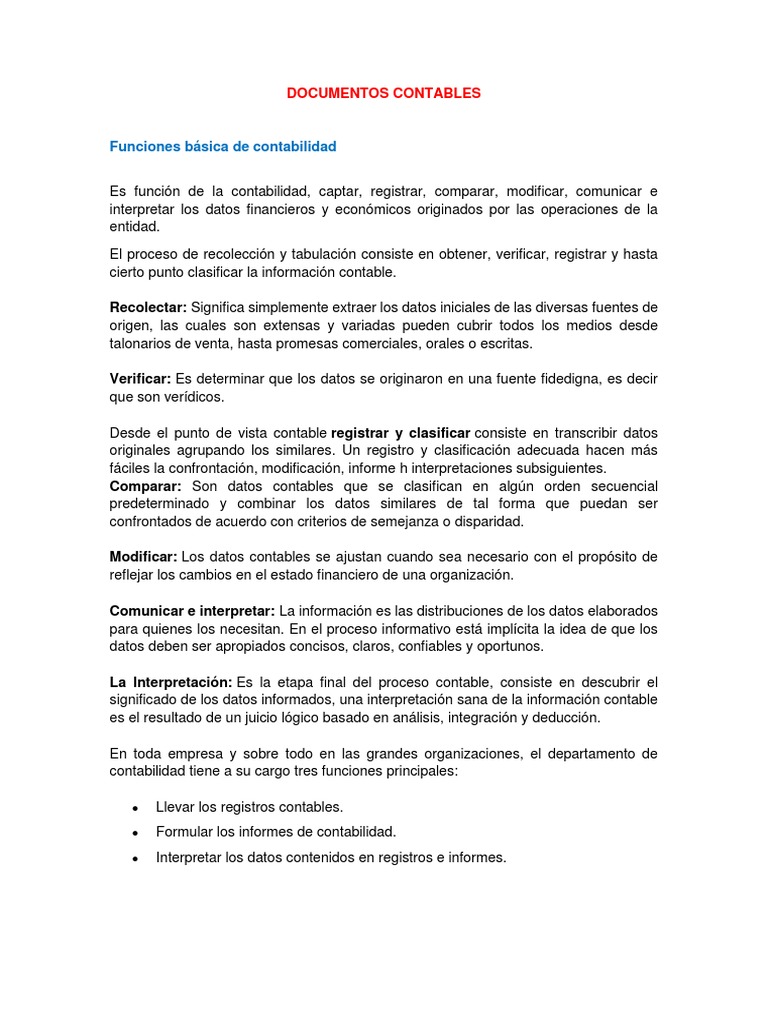 Documentos Contables | PDF | Factura | Contabilidad