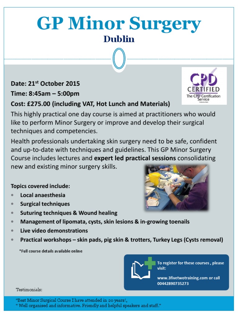 GP Minor Surgery: Dublin | PDF | Science & Mathematics | Technology ...