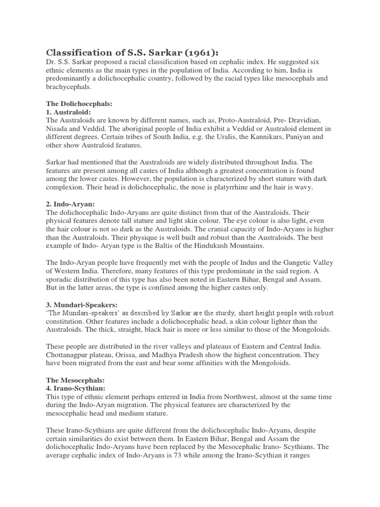 Indian Races | PDF | Biological Anthropology | Race (Human Categorization)