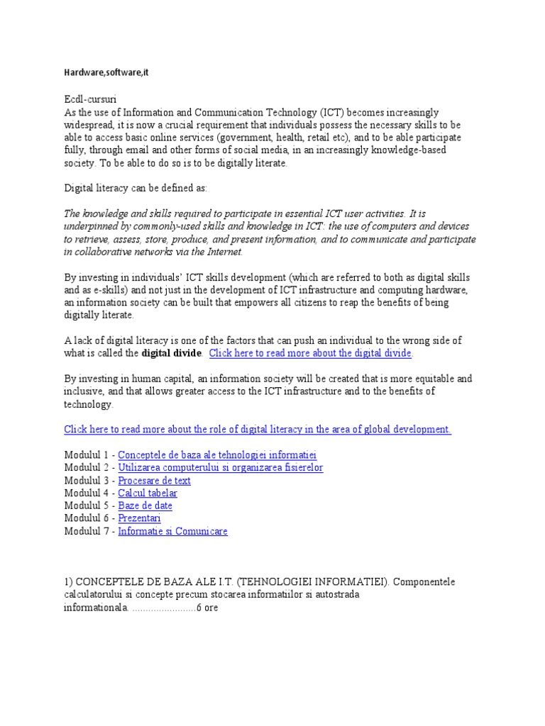 Ecdl | PDF | Information And Communications Technology | Computing