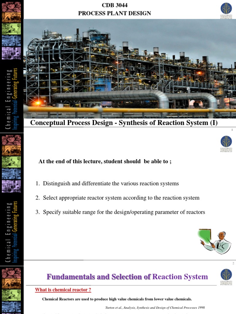 LECTURE - 03 - CDB 3044 - Conceptual Process Design - Synthesis of ...