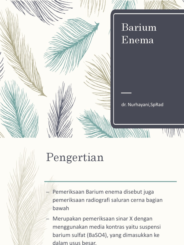 Barium Enema | PDF