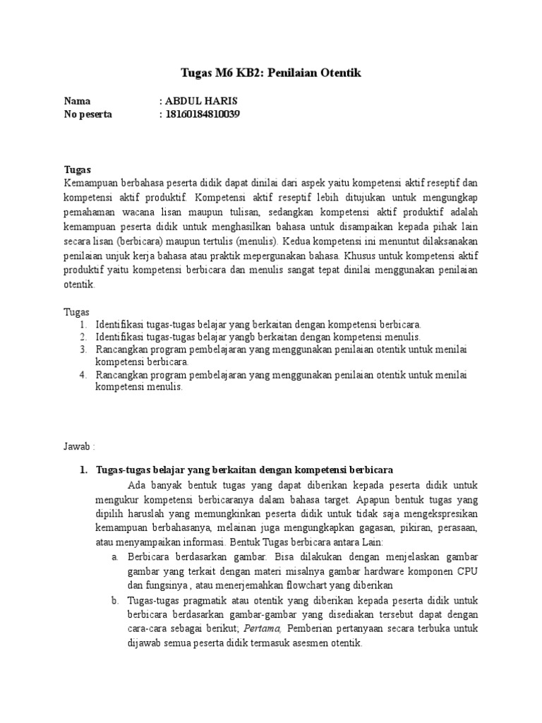Tugas M6 KB2 | PDF