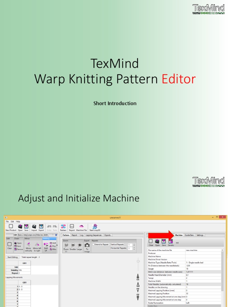 TexMind Warp Knitting Pattern 2890 DOLARES | PDF | Knitting | Needlework