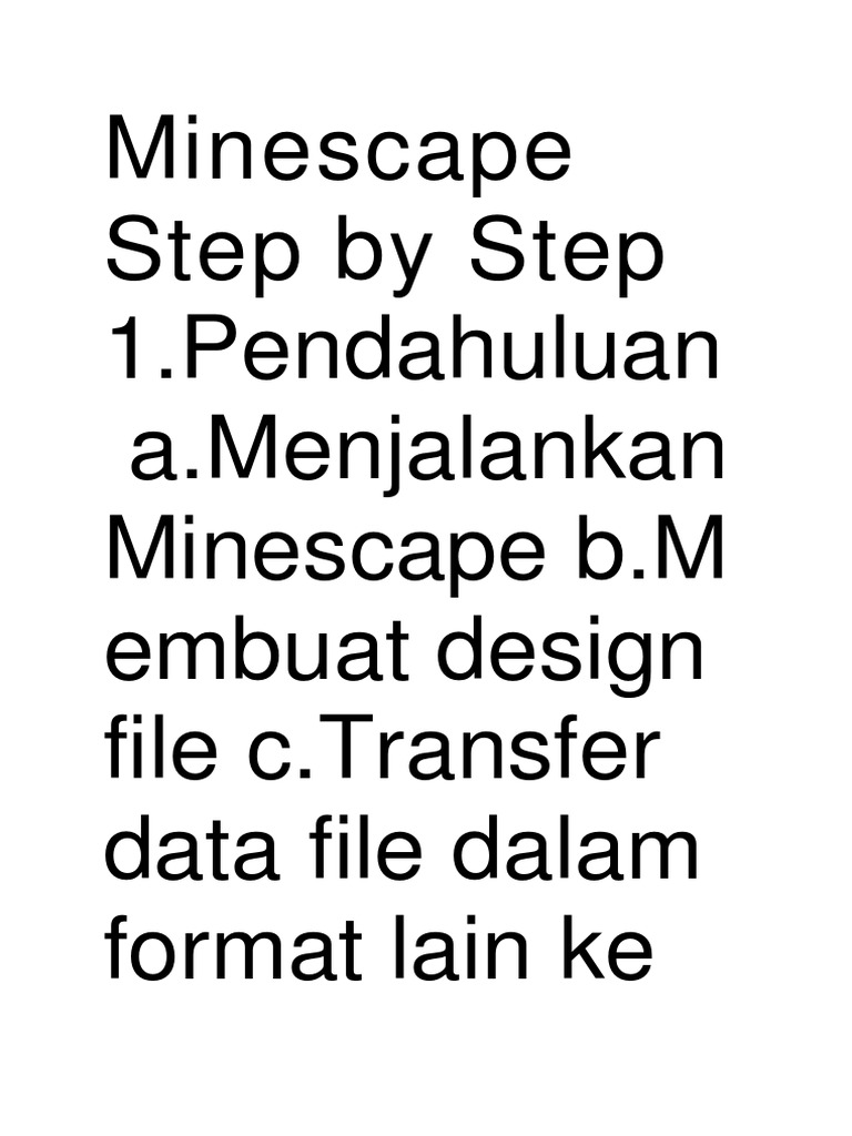 Minescape Step by Step | PDF | Computers