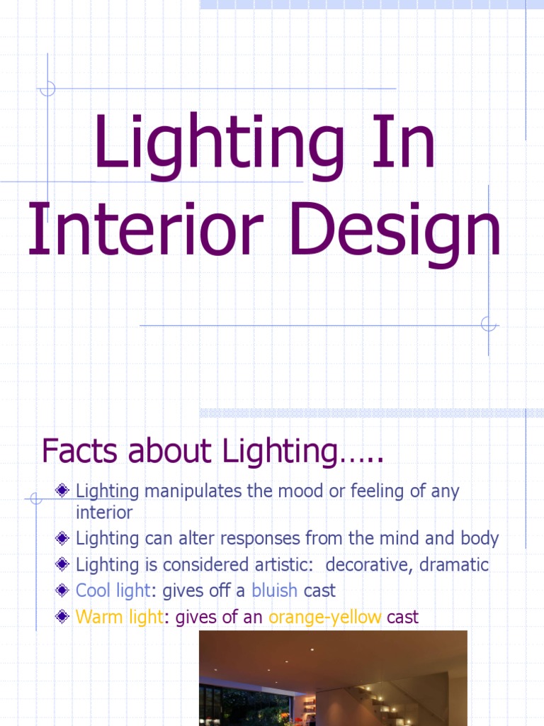 Lighting in Interior Design | PDF | Lighting | Light