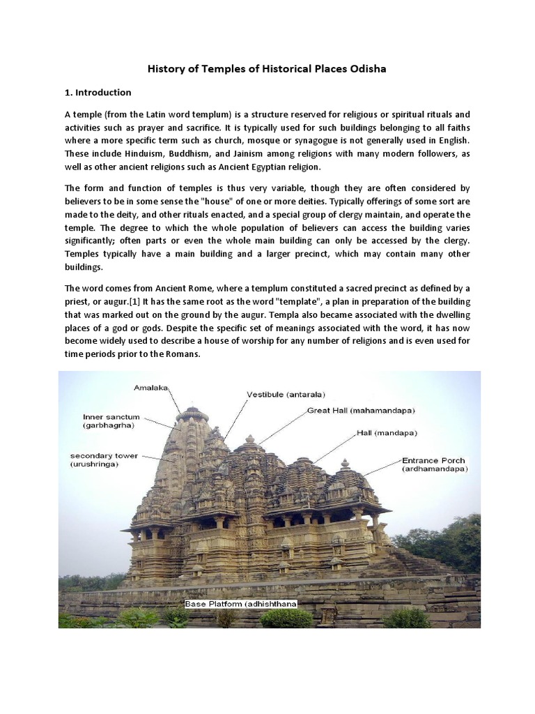 Temples of Odisha: History and Significance | PDF | Jainism | Religion ...