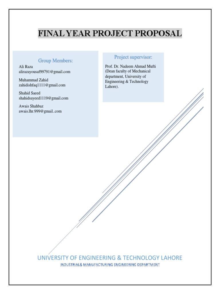 FYP Proposal Edittable 1 | PDF | Six Sigma | Business Process