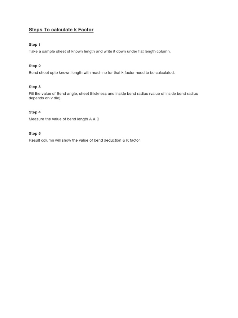 K Factor Calculation Guide | PDF