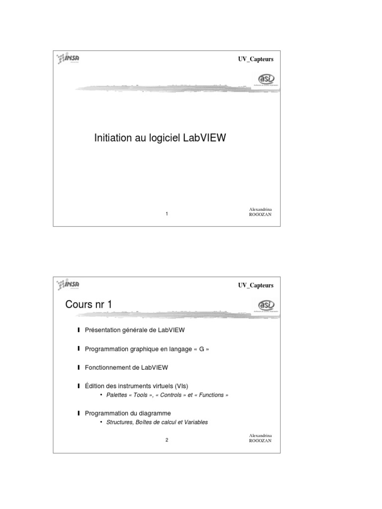 Cours LabView PDF | PDF | Programme informatique | Programmation