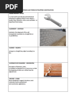 Filipino Construction Terminology Guide | PDF | Truss | Building Materials