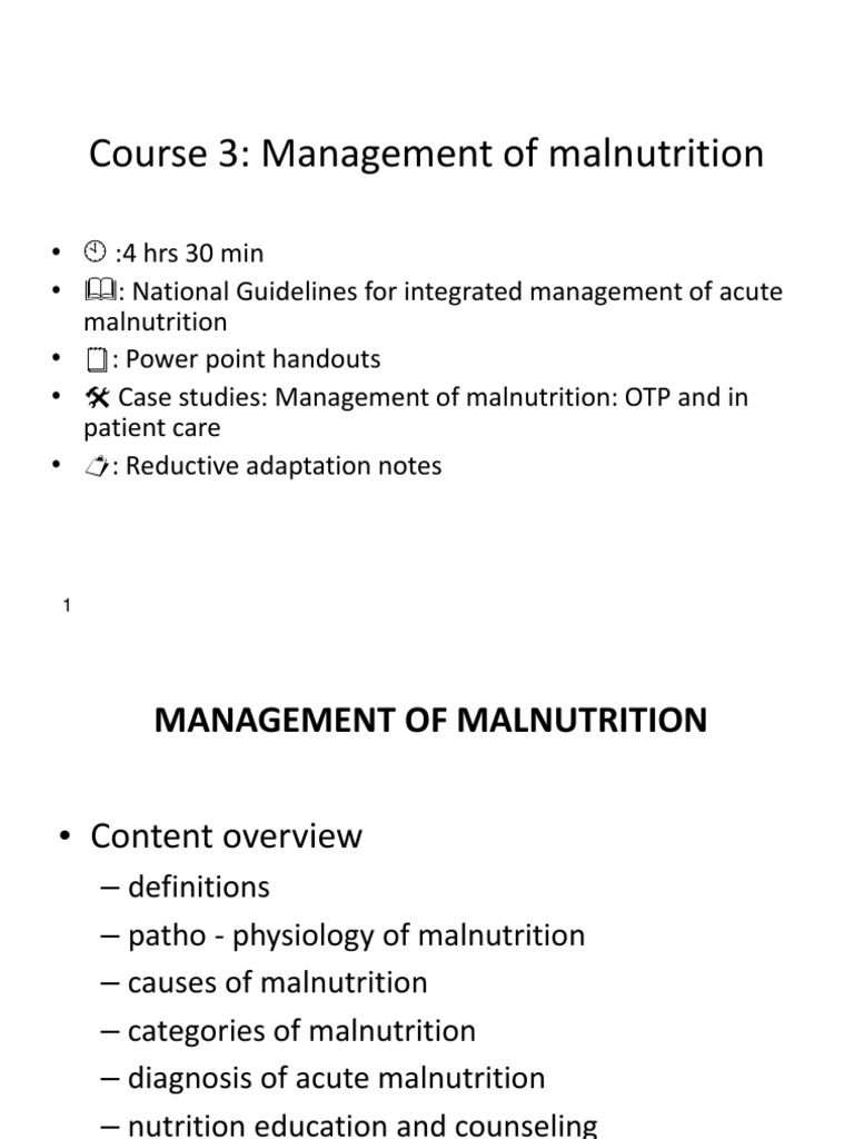 Management of Acute Malnutrition | PDF | Malnutrition | Digestion