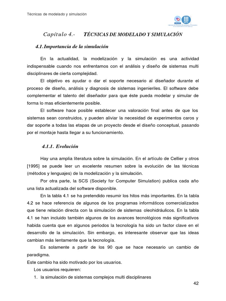 Técnicas de Modelado y Simulación | PDF | Simulación | Ecuaciones