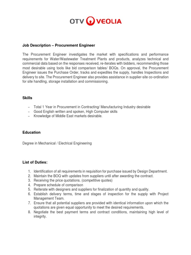 Procurement Roles and Responsibilities | PDF | Procurement | Business
