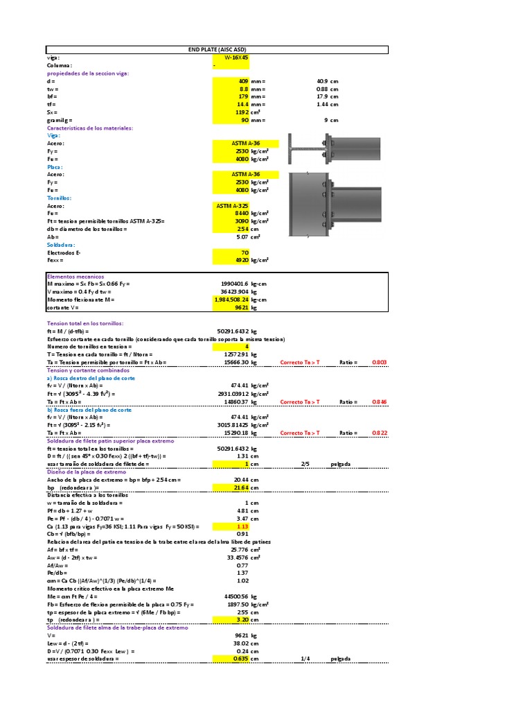 End Plate | PDF | Screw | Building Engineering