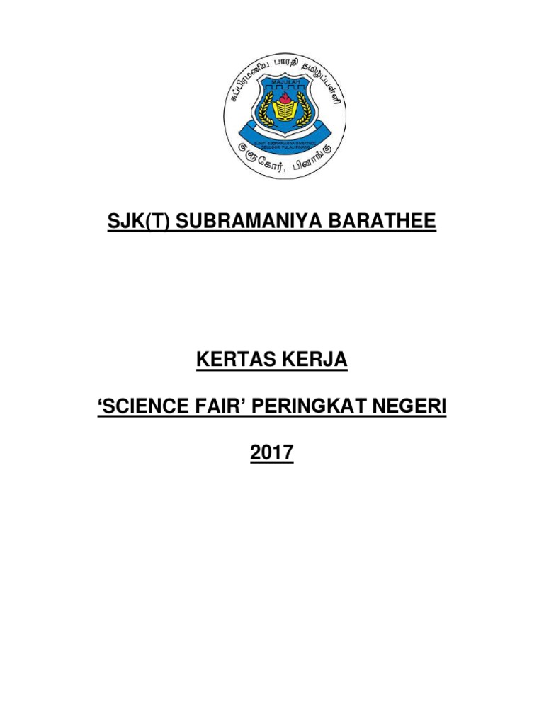 Science Fair SJK(T) Subramaniya Barathee | PDF
