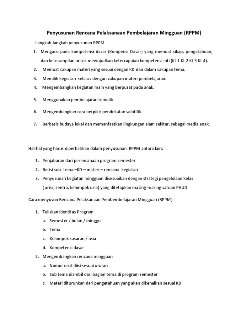 KB 4 Penyusunan RPPM Dan RPPH PDF | PDF