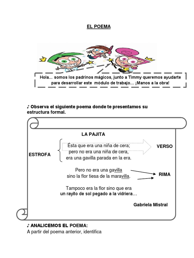 ACTIVIDADES POEMA.docx | Poesía | Ficción y literatura