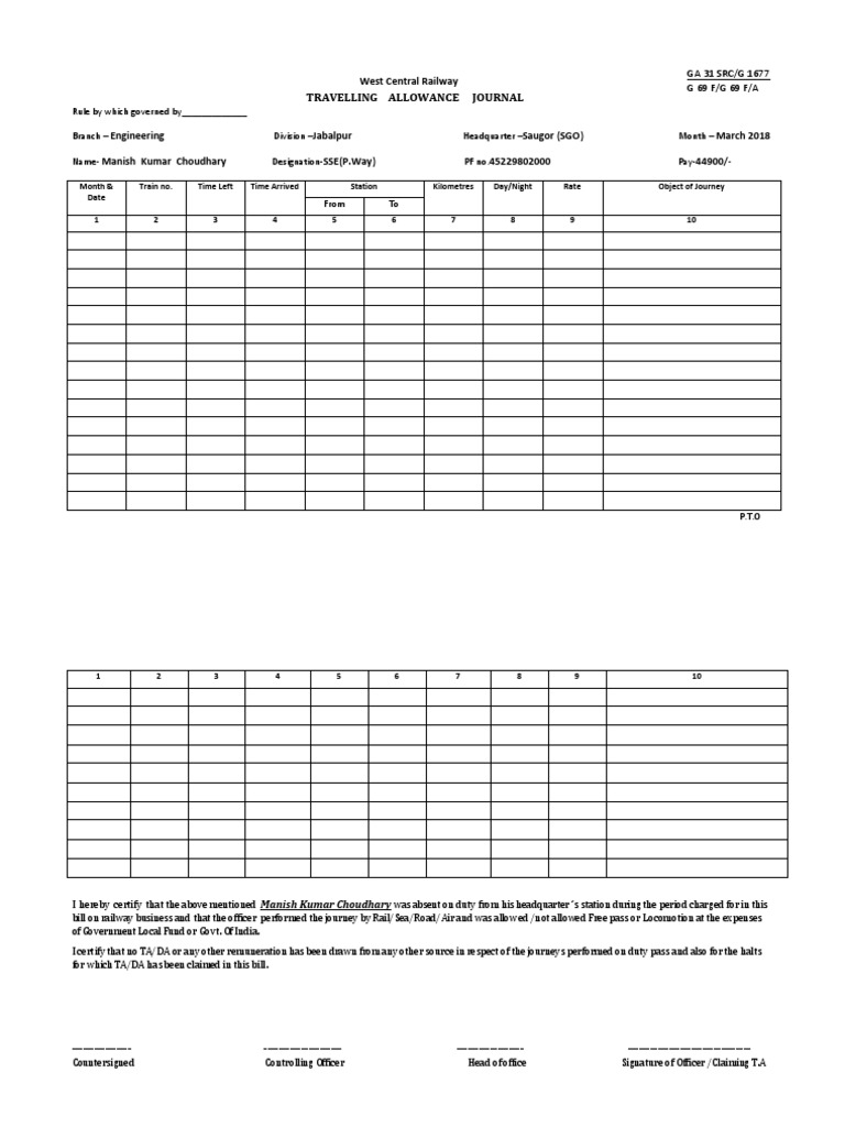 TA Format | PDF