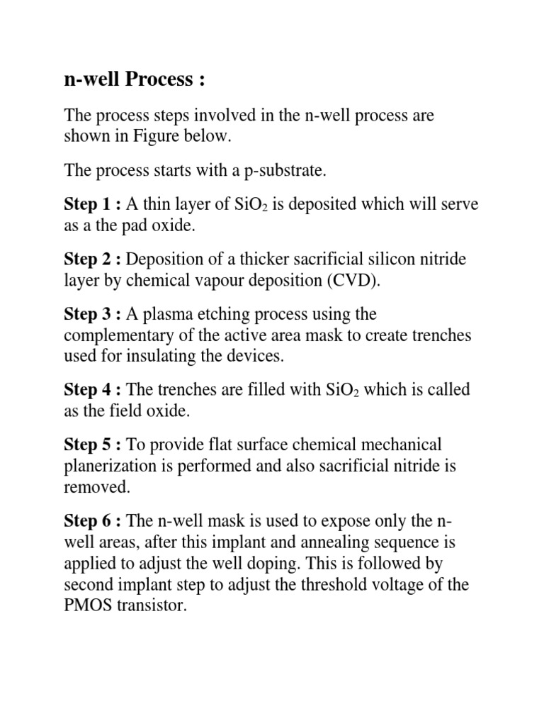 N Well | PDF | Mosfet | Semiconductor Devices