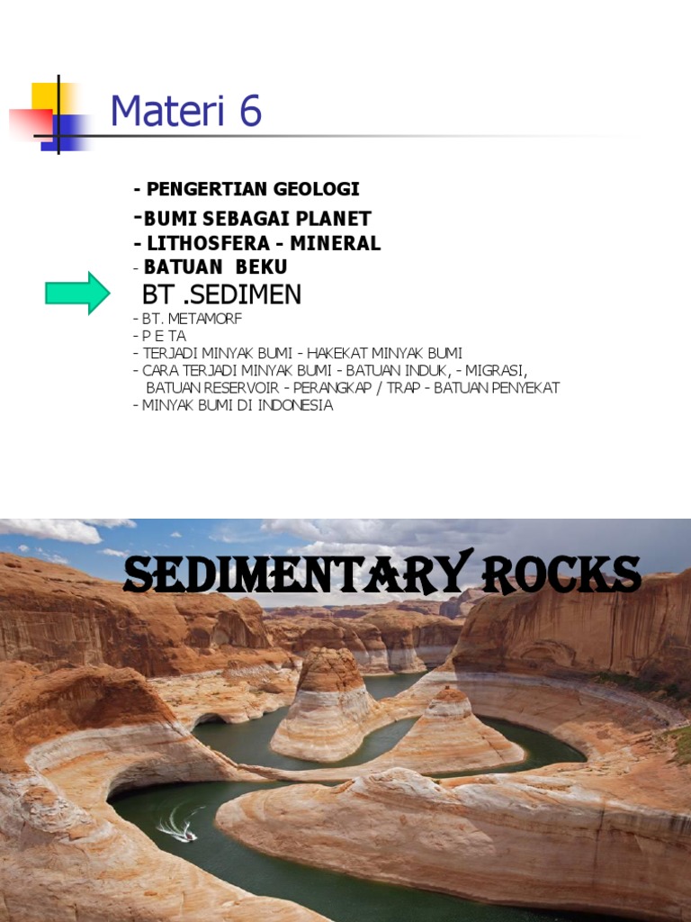 GD 6 Batuan Sedimen | PDF | Sedimentary Rock | Clastic Rock