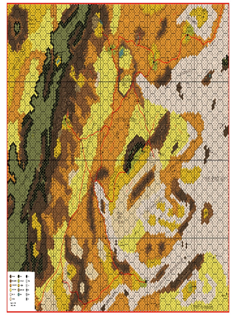 Color Hex Map of Athas (Dark Sun) | PDF | Campaign Settings | Dungeons ...