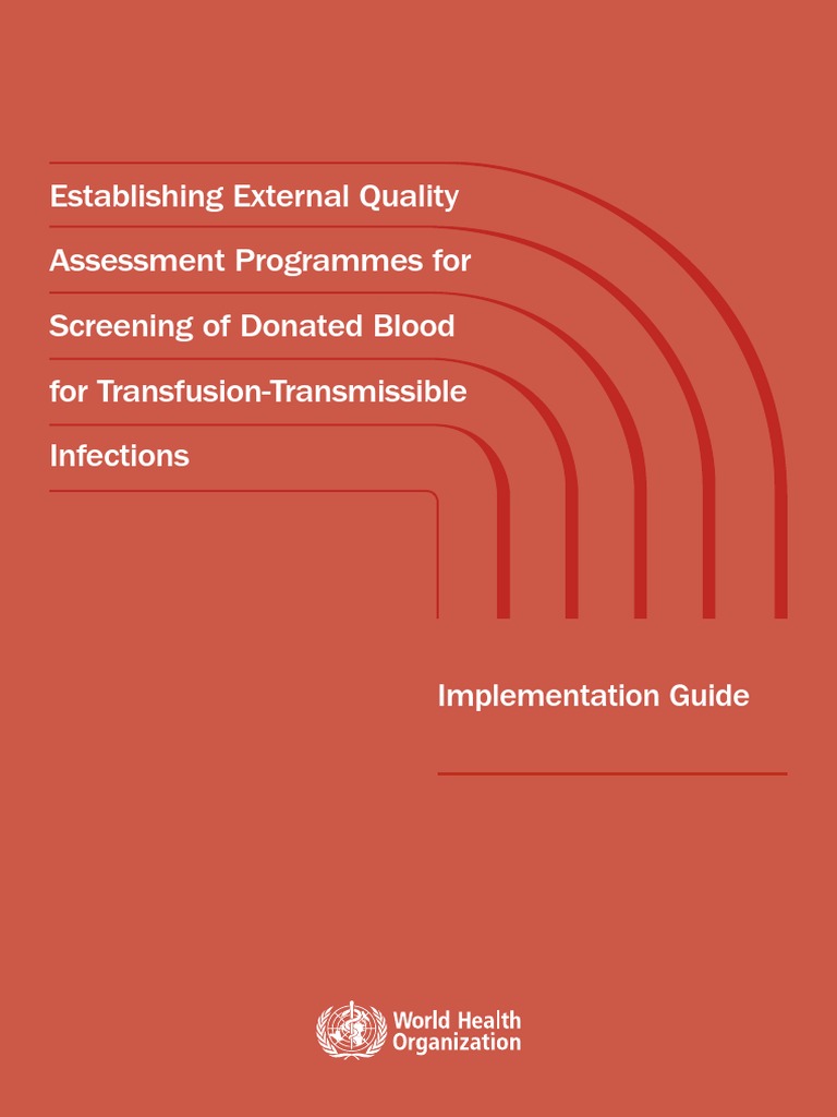 Establishing External Quality Assessment Programmes For Screening of ...