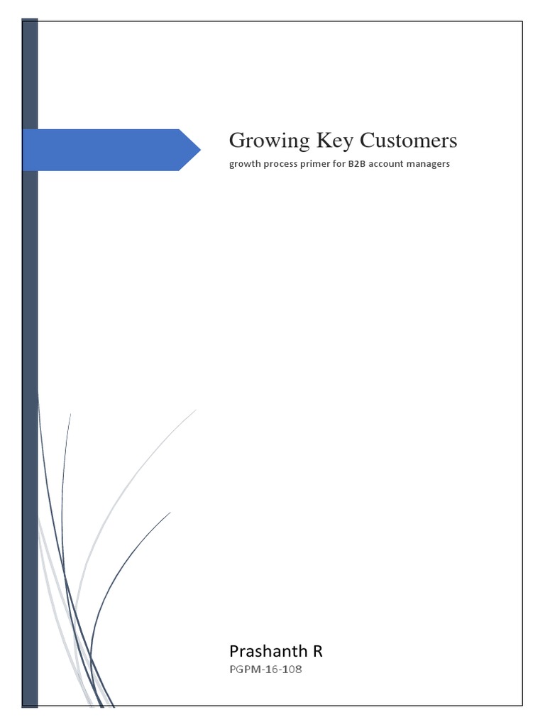 How B2B Account Managers Can Retain and Grow Key Customers | PDF ...